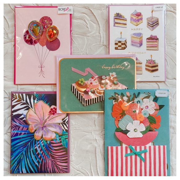 Papyrus | Office | Papyrus 5 Balloons Cake Pop Up Pastries Box Flower ...